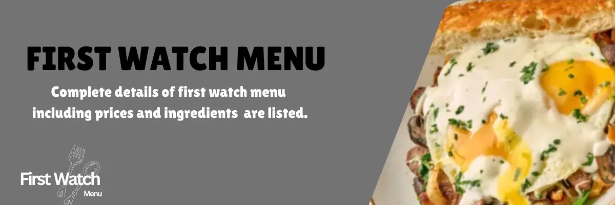 First Watch Menu Explore First Watch Menu with prices 2025